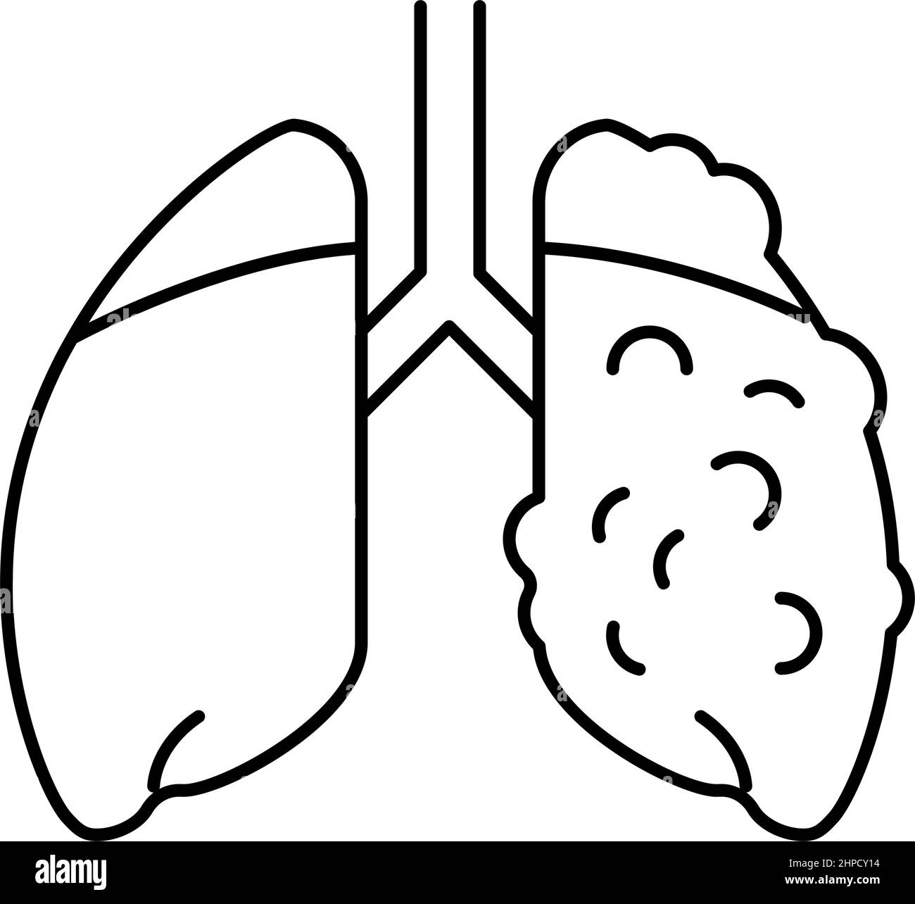 ards respiratory disease line icon vector illustration Stock Vector ...