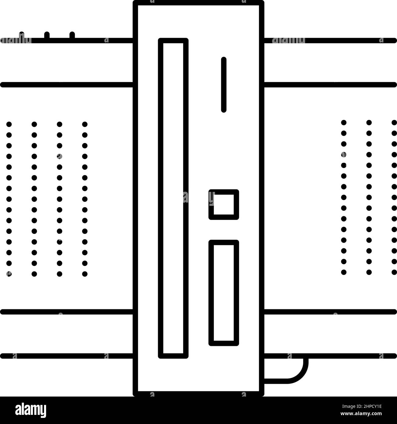 medical manufacture factory equipment line icon vector illustration ...