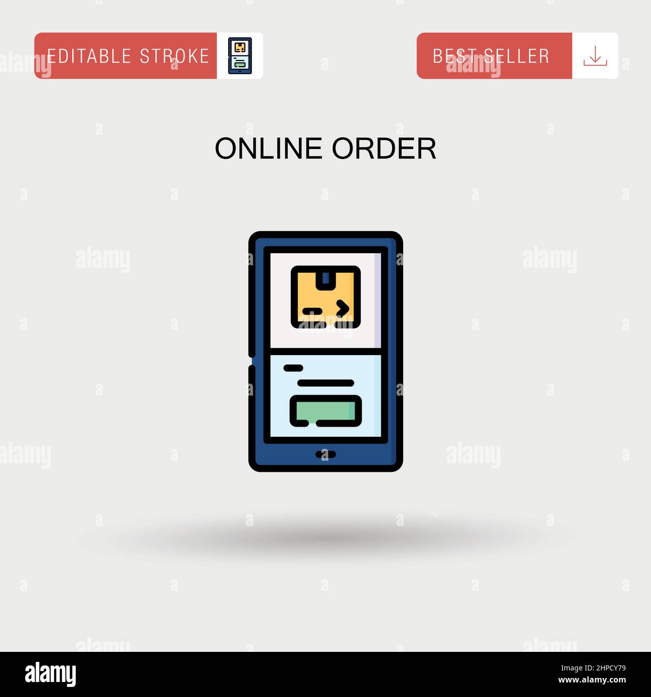 Food order screen Stock Vector Images - Alamy