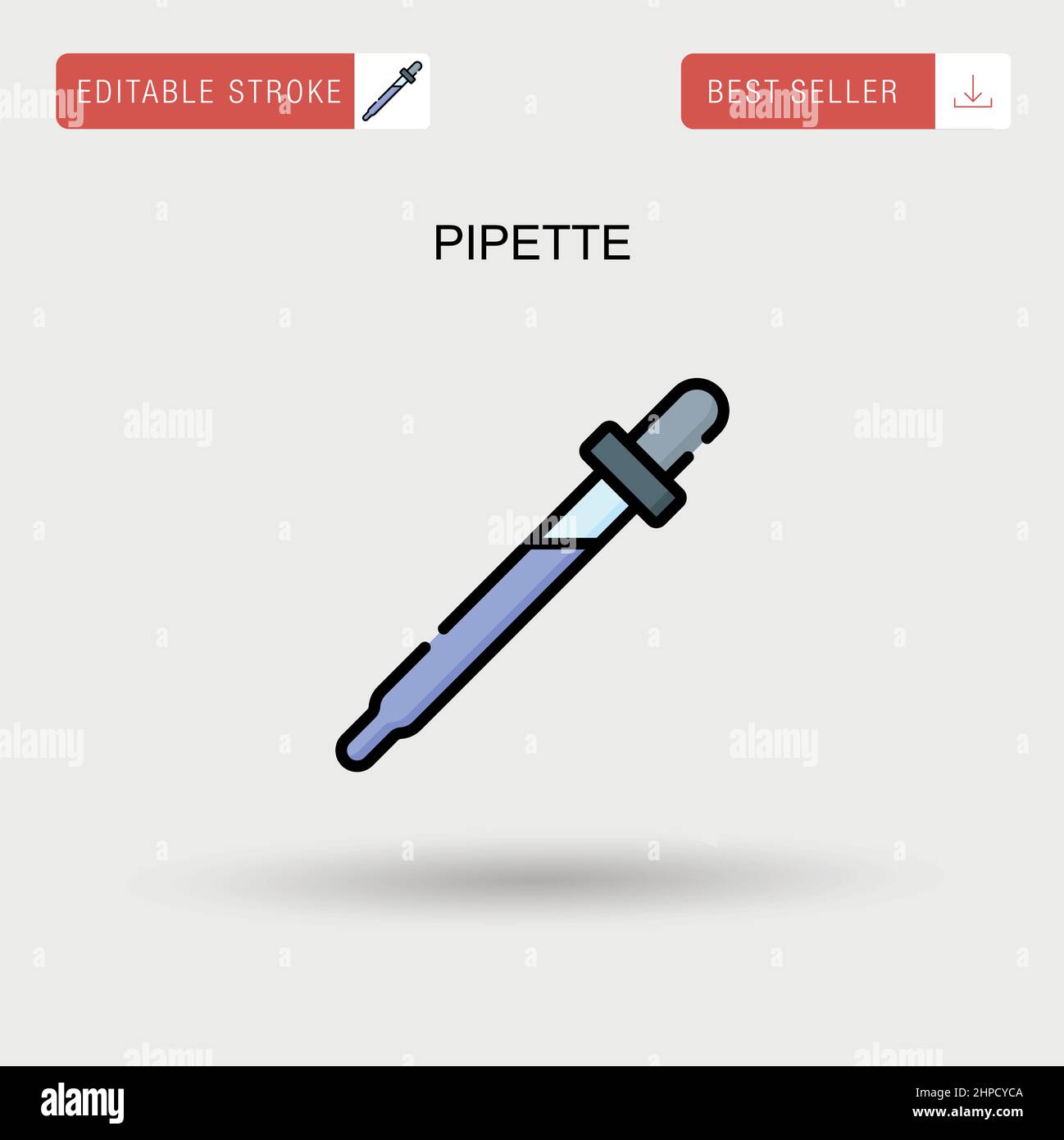 Glass cosmetic pipette dropper Stock Vector Images - Alamy