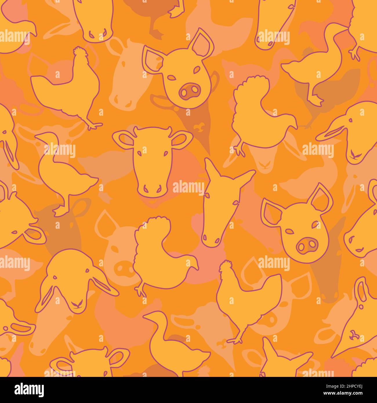 Orange cow Stock Vector Images - Alamy