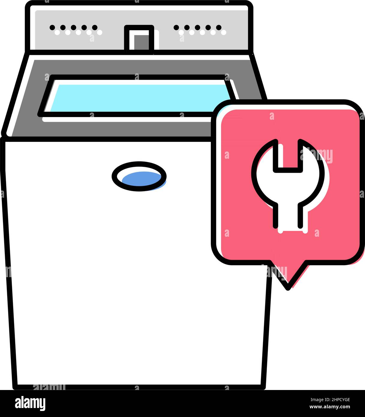 ice maker repair color icon vector illustration Stock Vector Image ...