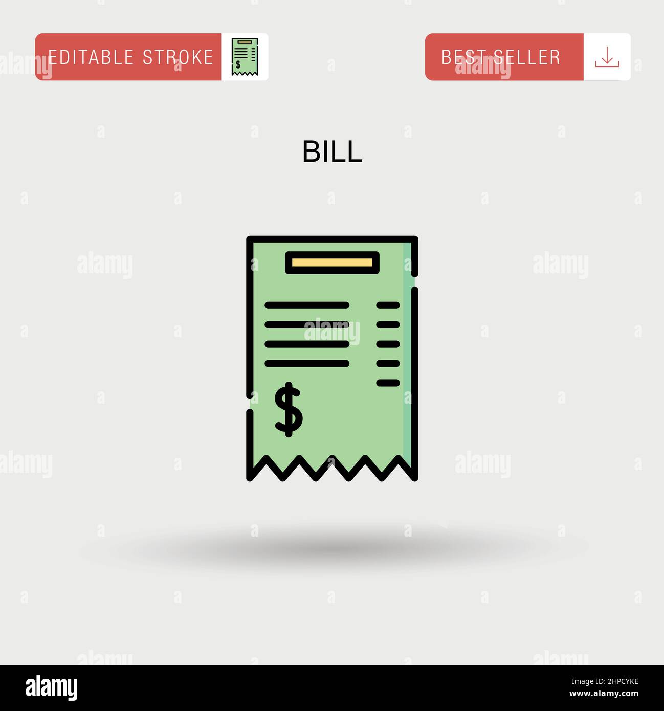 Icon bill hi-res stock photography and images - Alamy