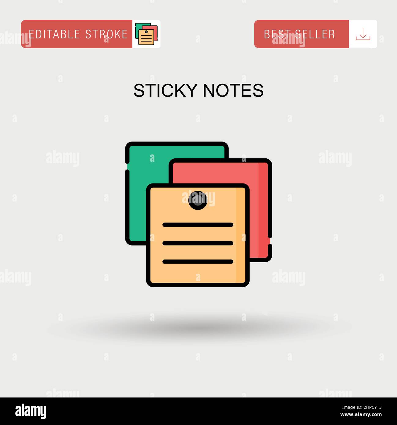 Sticky notes Stock Vector Images - Alamy