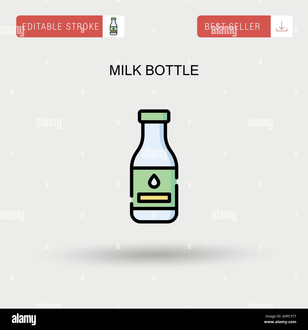 Cow milk glass bottle Stock Vector Images - Alamy