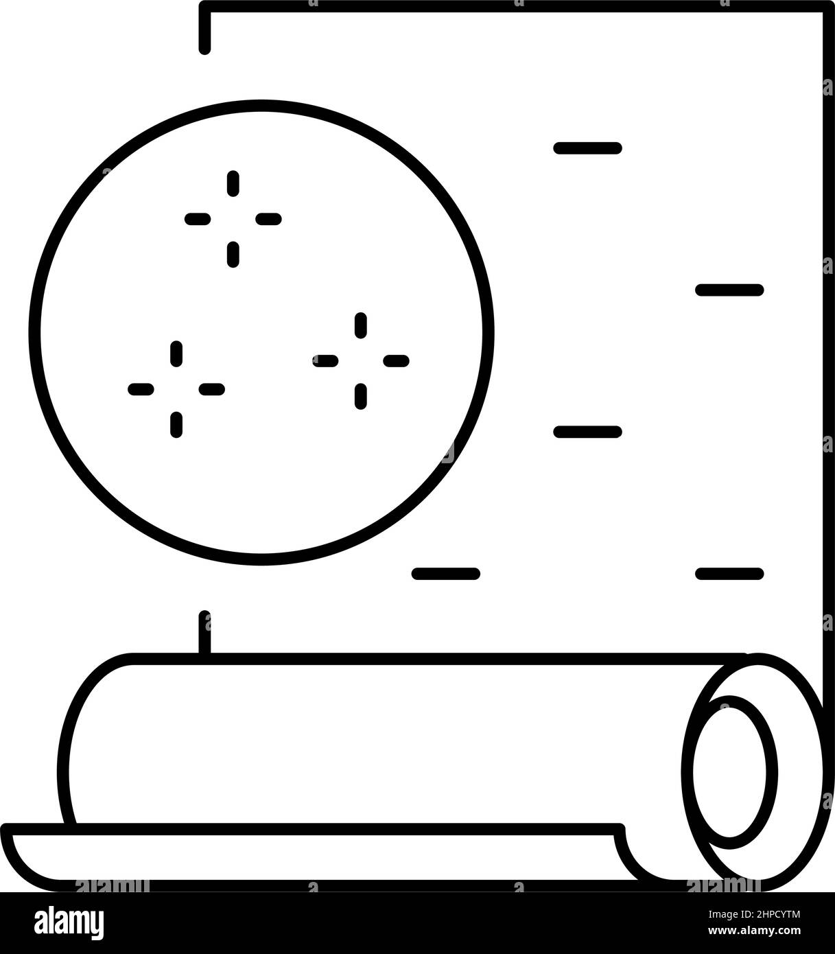 vinyl wallpaper line icon vector illustration Stock Vector Image & Art ...