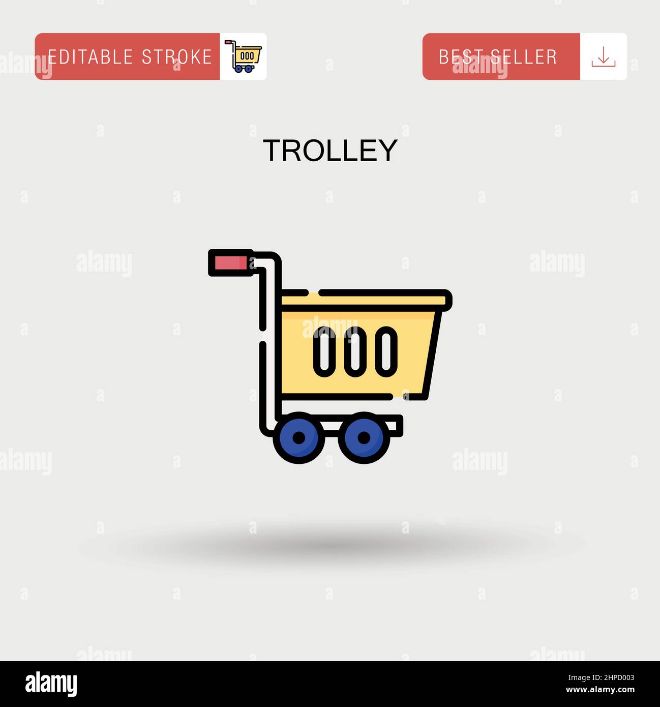 Full food trolley Stock Vector Images - Alamy