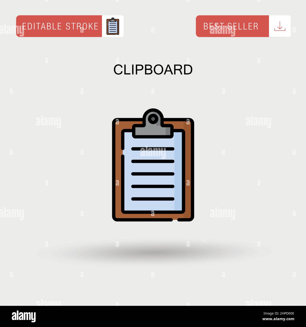 Clipboard Simple vector icon Stock Vector Image & Art - Alamy