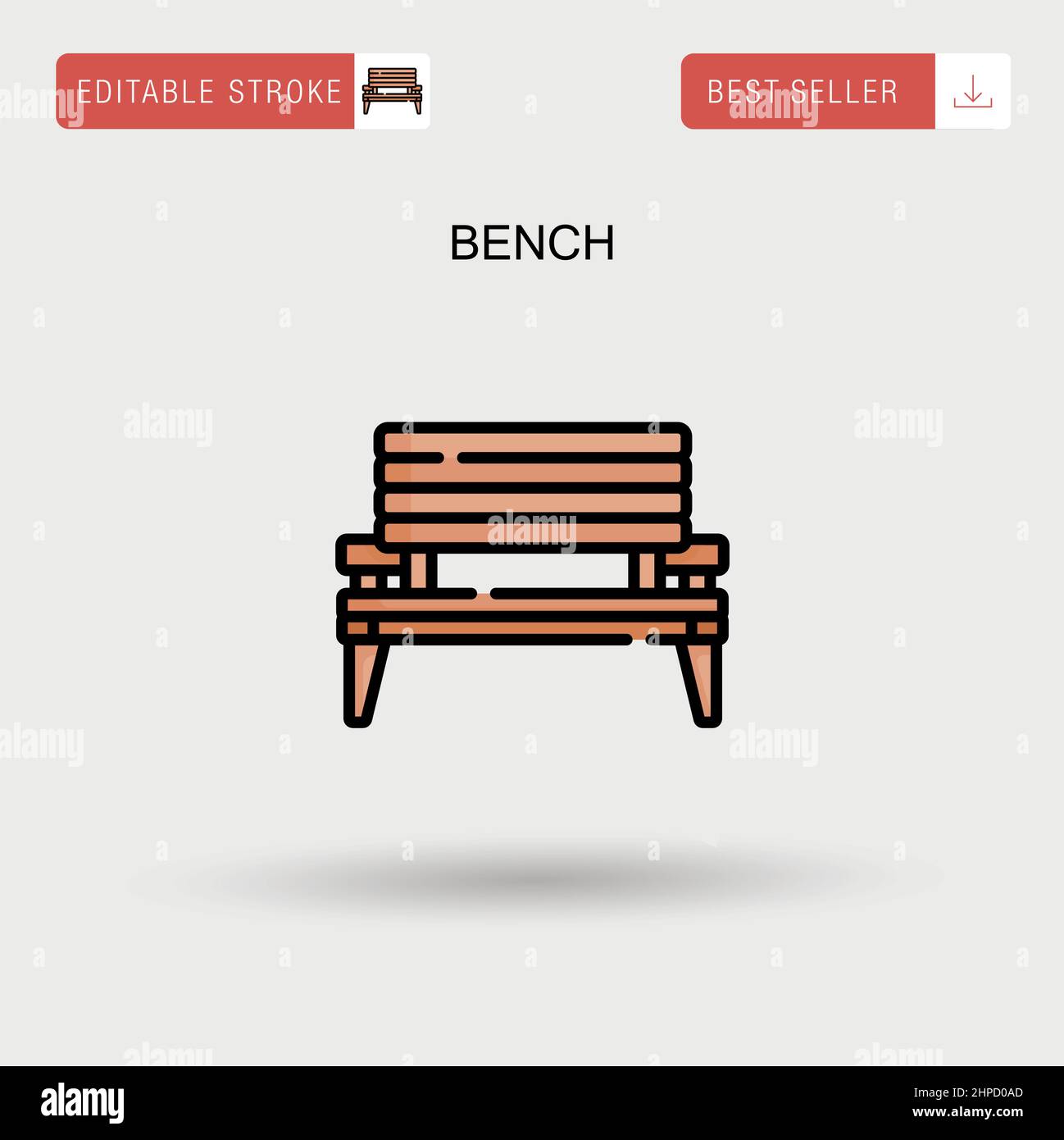 Beautiful garden bench Stock Vector Images - Alamy