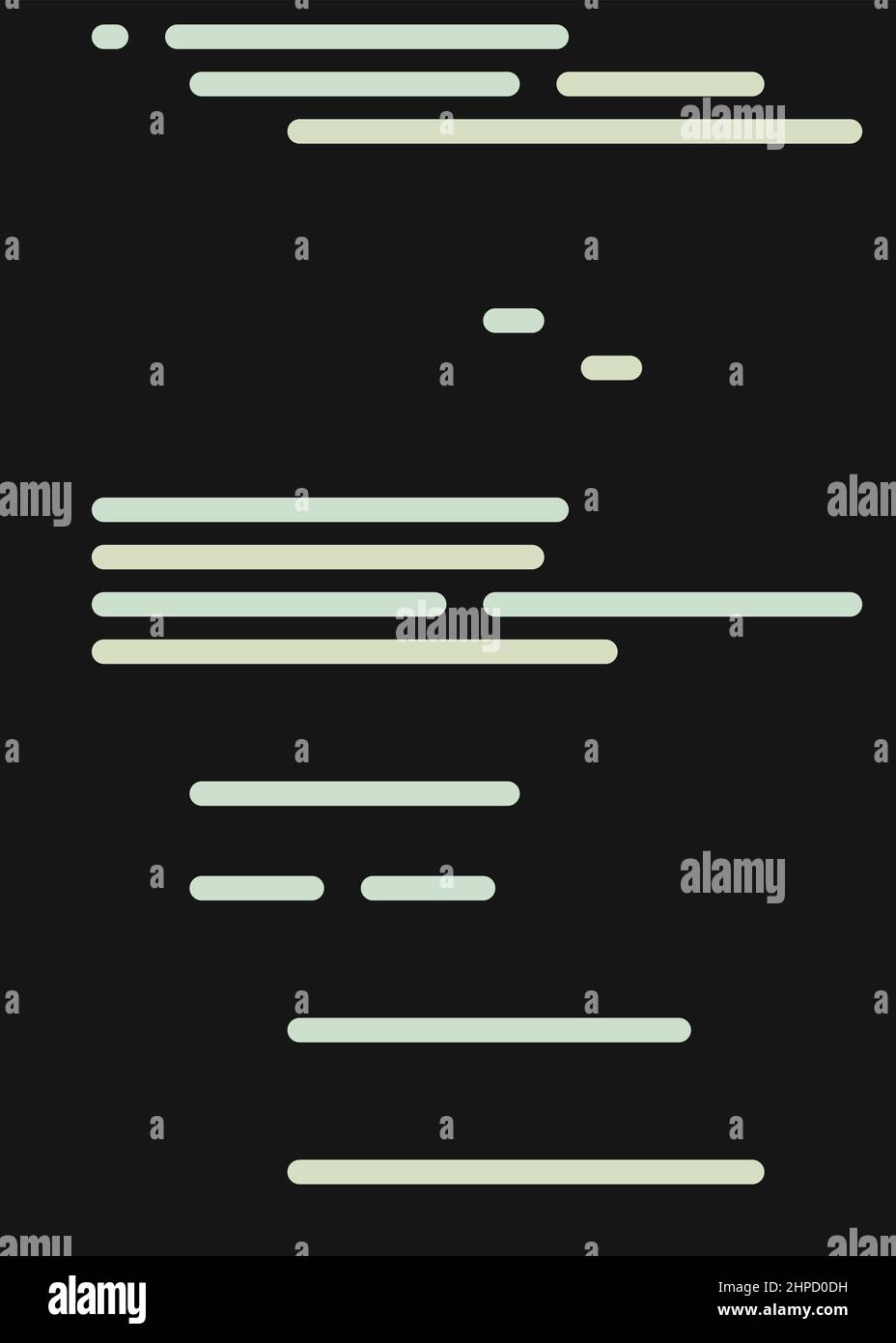 Cartoon coding simulated lines vector illustration Stock Vector Image ...