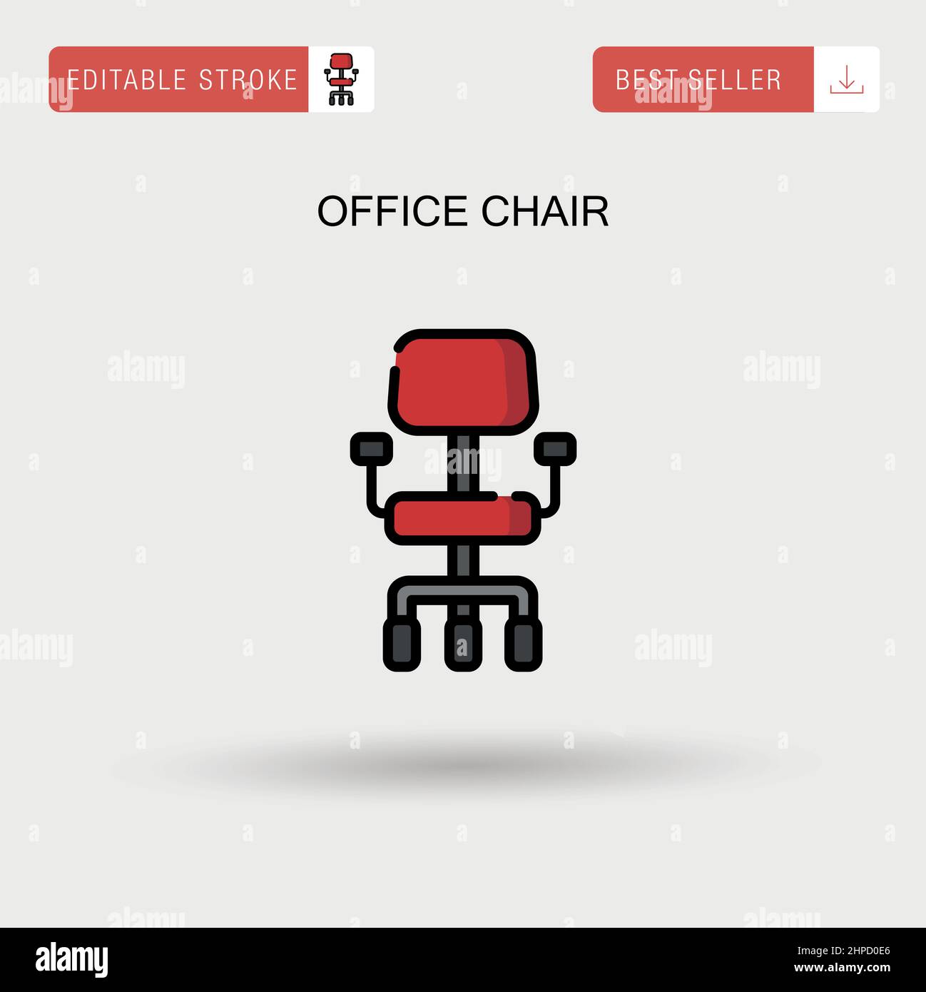 Office chair icon hi-res stock photography and images - Alamy