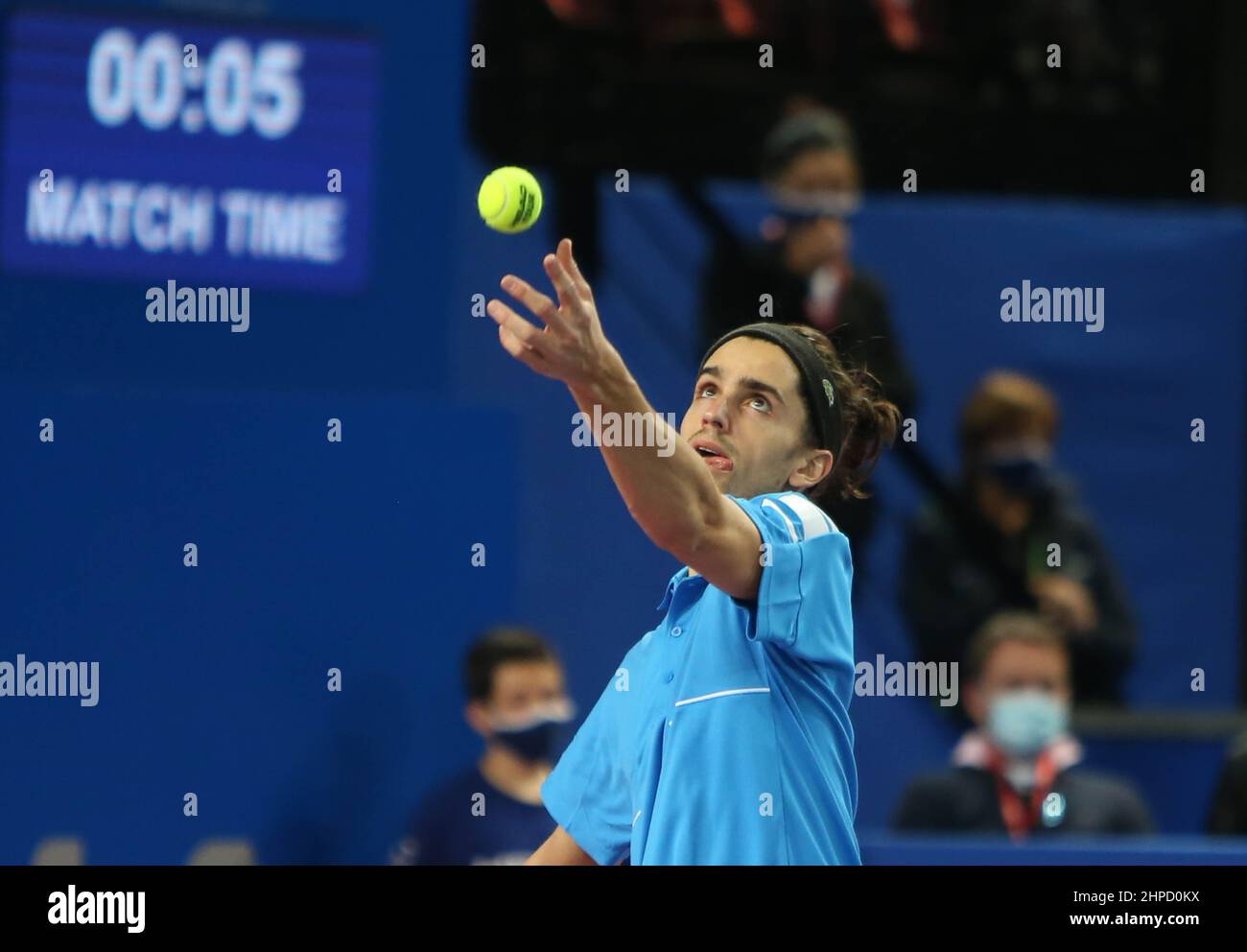 Pierre-Hughes Herbert of France celebrate with the winners trophies ...