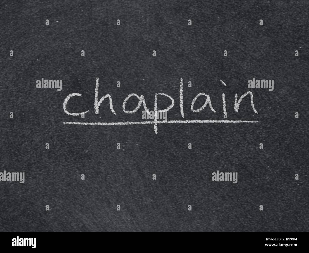chaplain concept word on blackboard background Stock Photo - Alamy