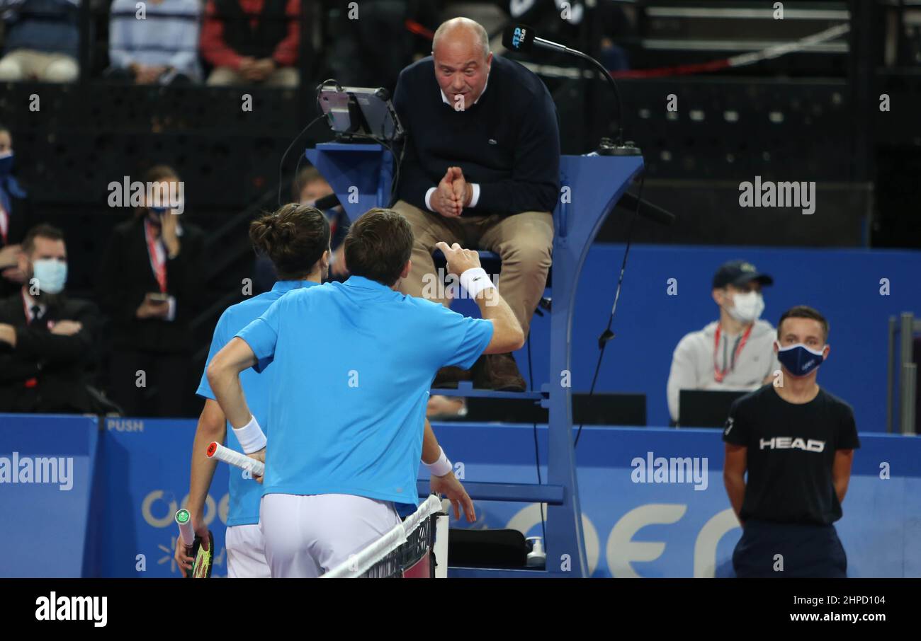 Nicolas Mahut and Pierre-Hughes Herbert of France celebrate with the ...