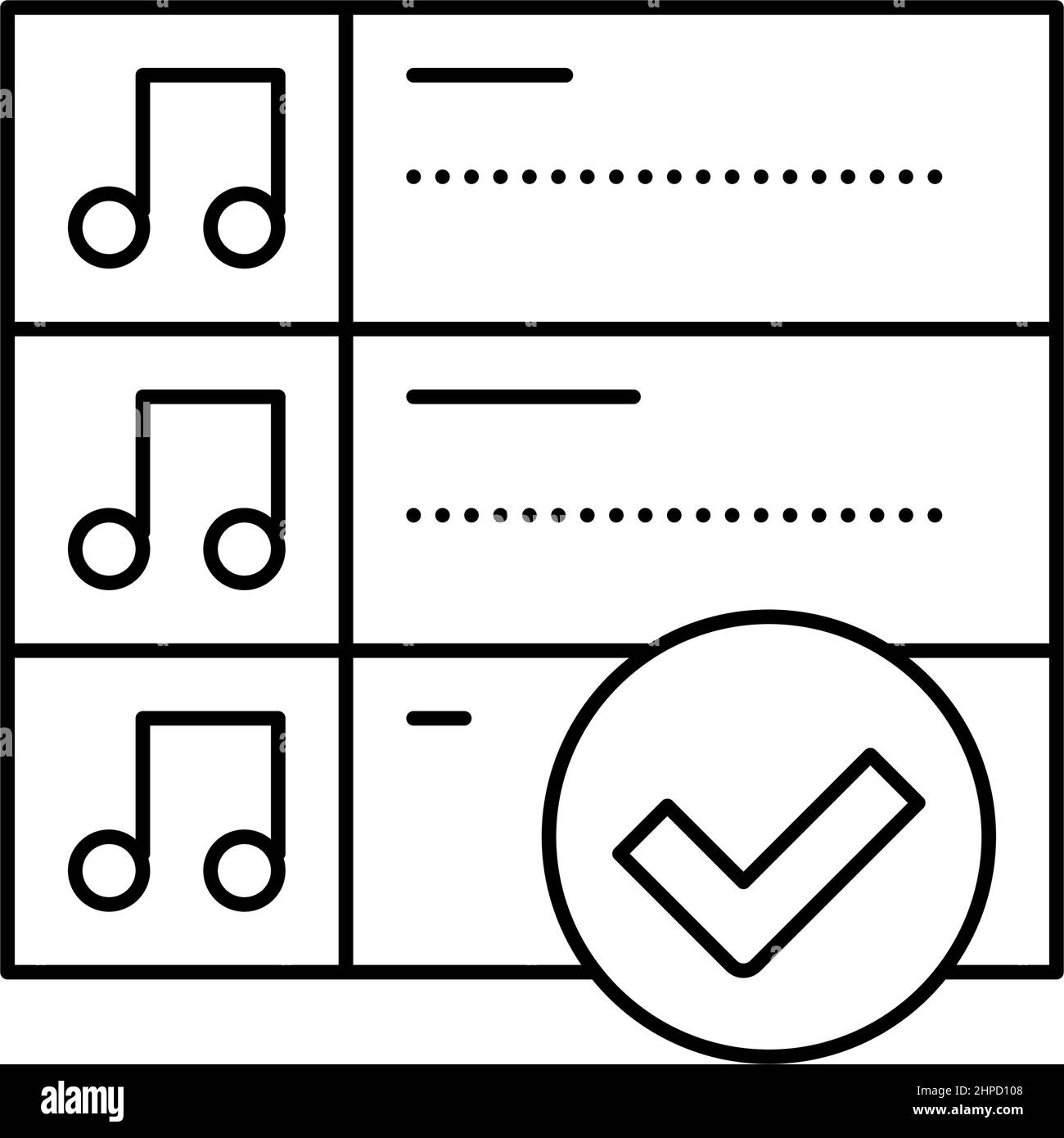 choosing radio music line icon vector illustration Stock Vector Image ...