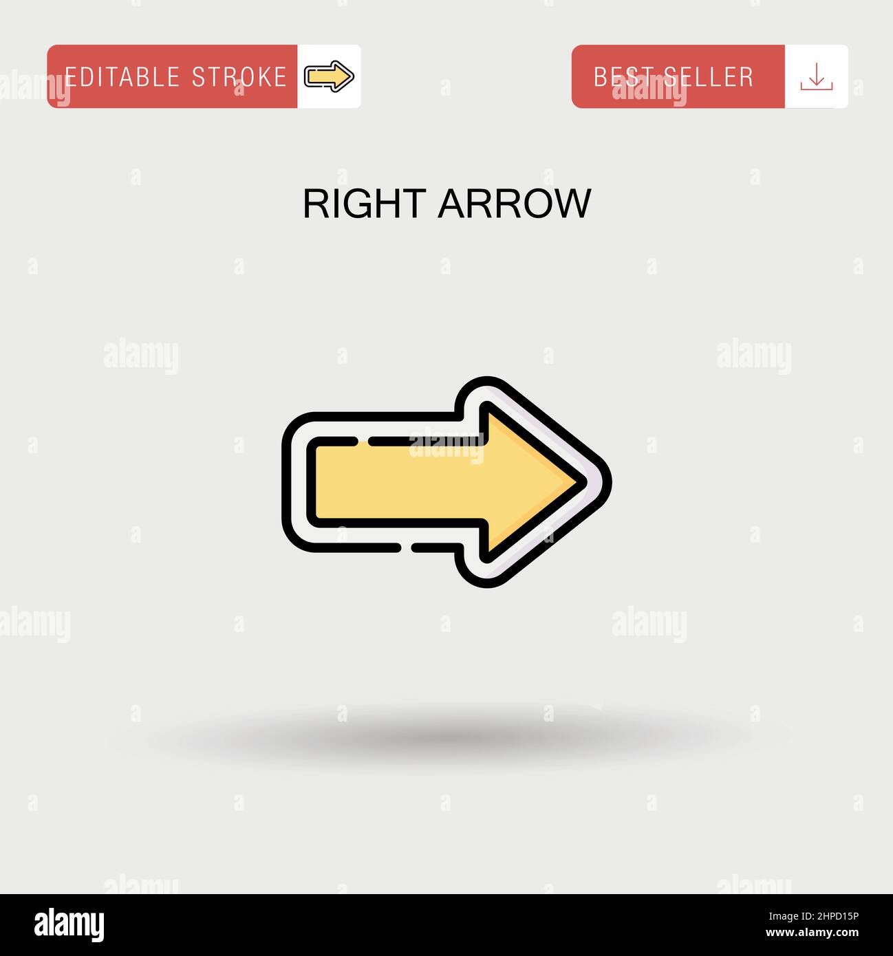 Arrow sign flat modern web Stock Vector Images - Alamy