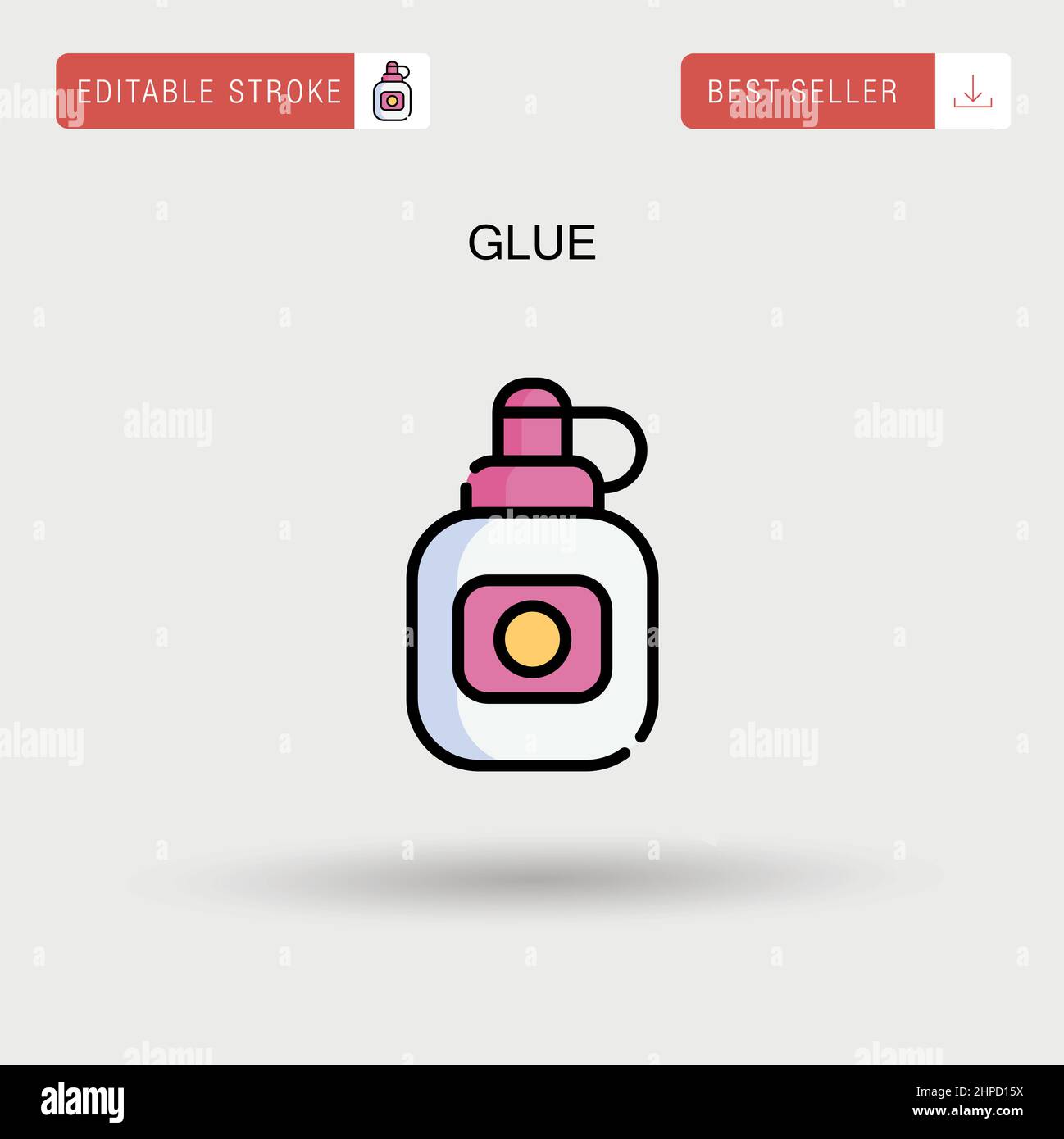 Glue Simple vector icon Stock Vector Image & Art - Alamy