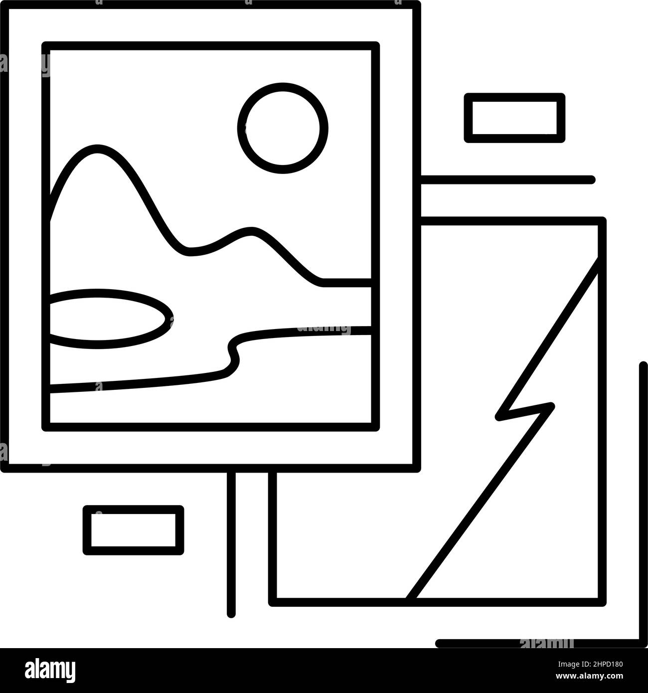 Museum showcase outline hi-res stock photography and images - Alamy