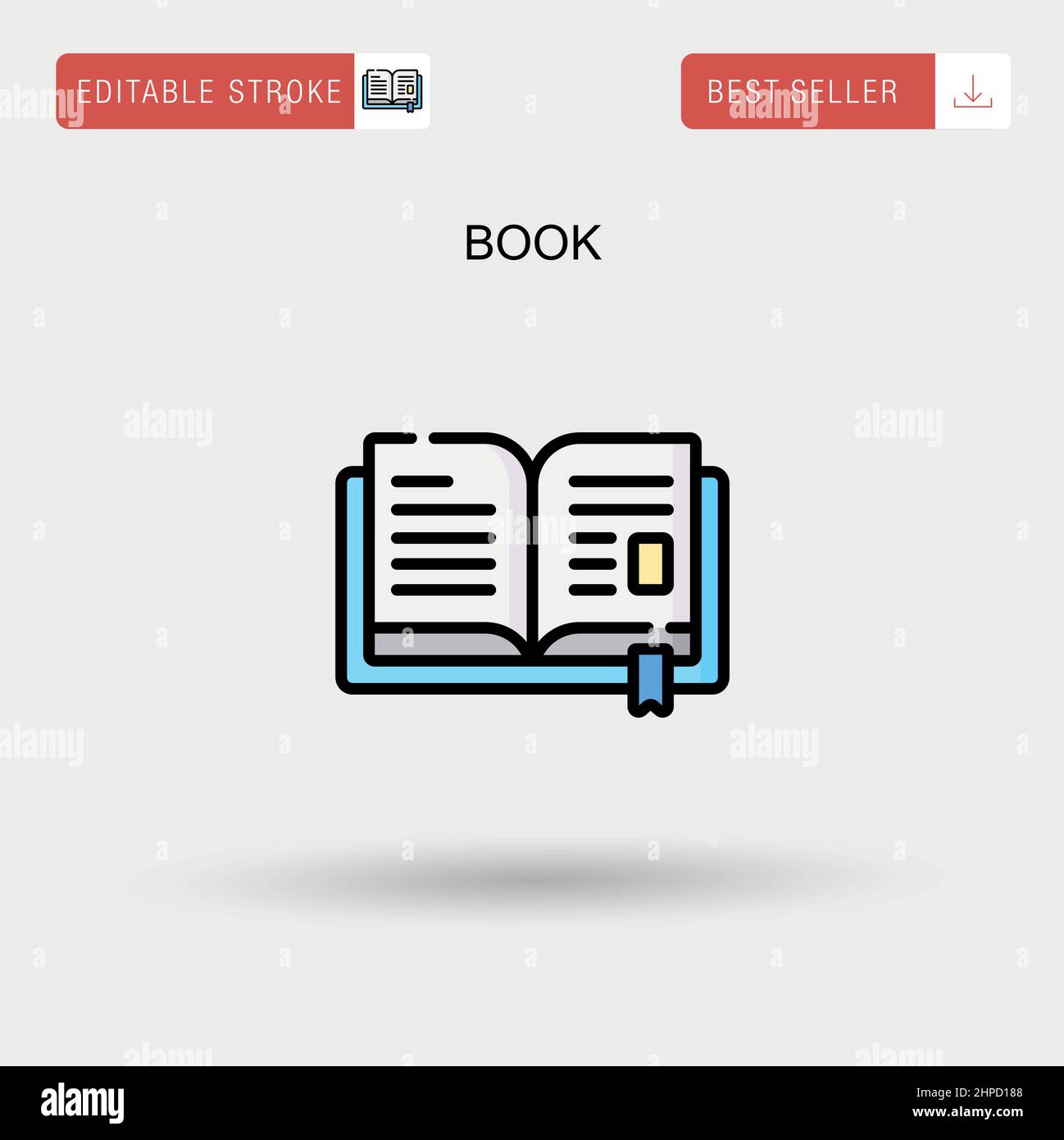 Book Simple vector icon Stock Vector Image & Art - Alamy