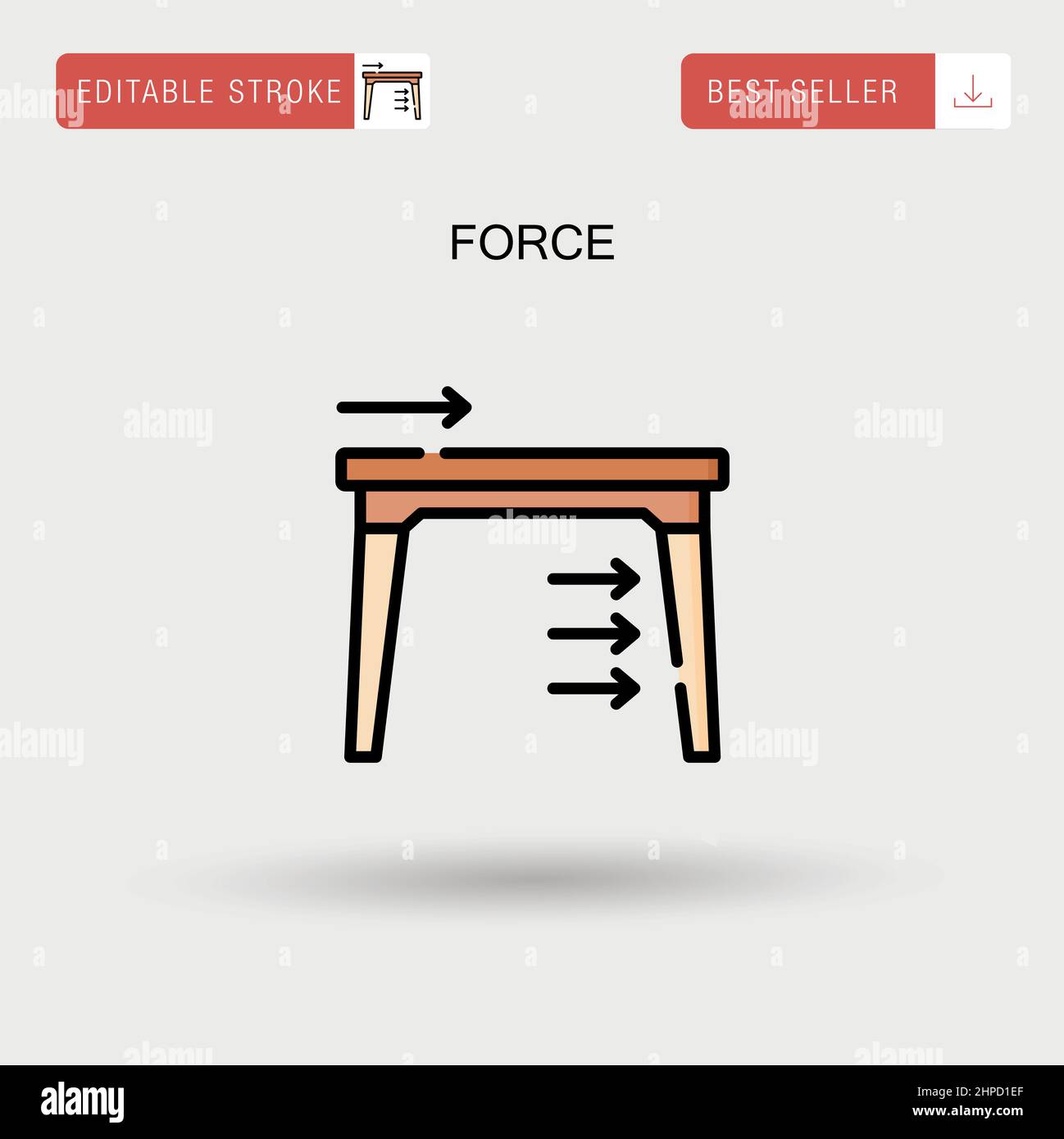Force Simple vector icon Stock Vector Image & Art - Alamy