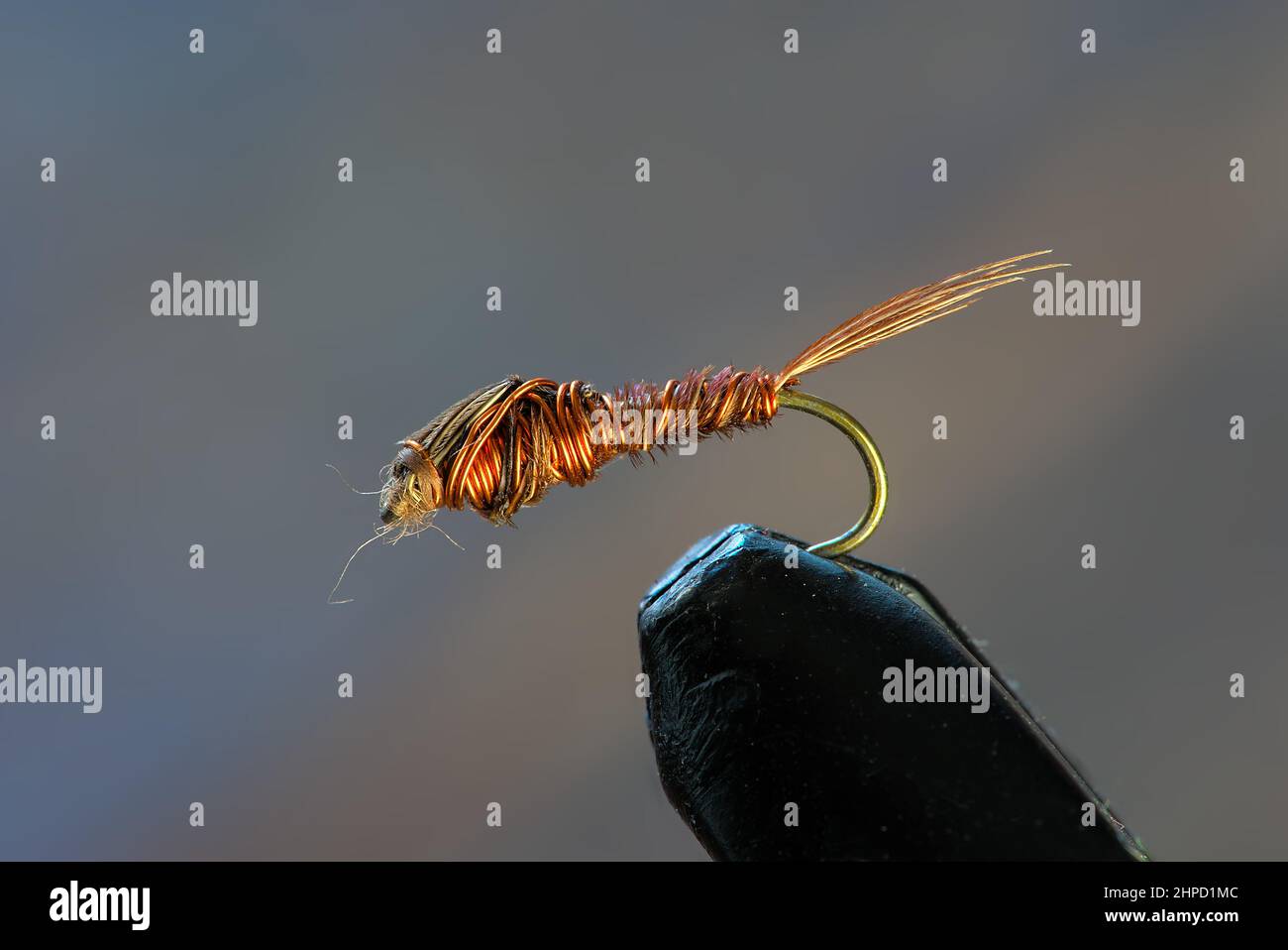 handmade fishing fly, fly tying Stock Photo - Alamy