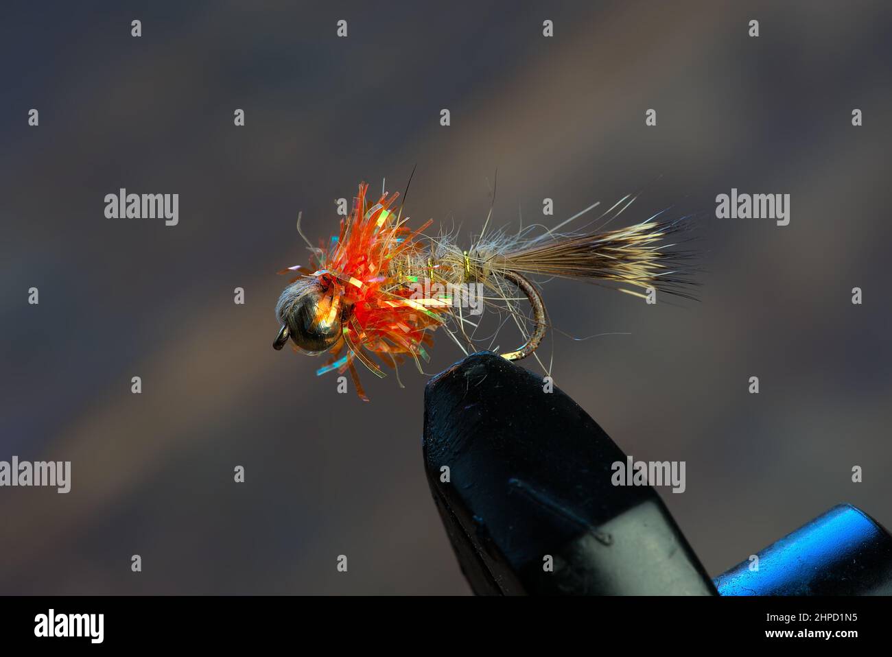 handmade fishing fly, fly tying Stock Photo - Alamy