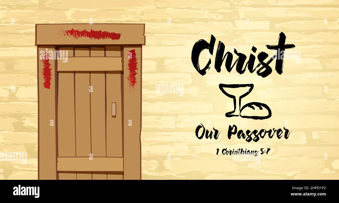 Christ our Passover, Easter christian poster. He is Risen, Holy week ...