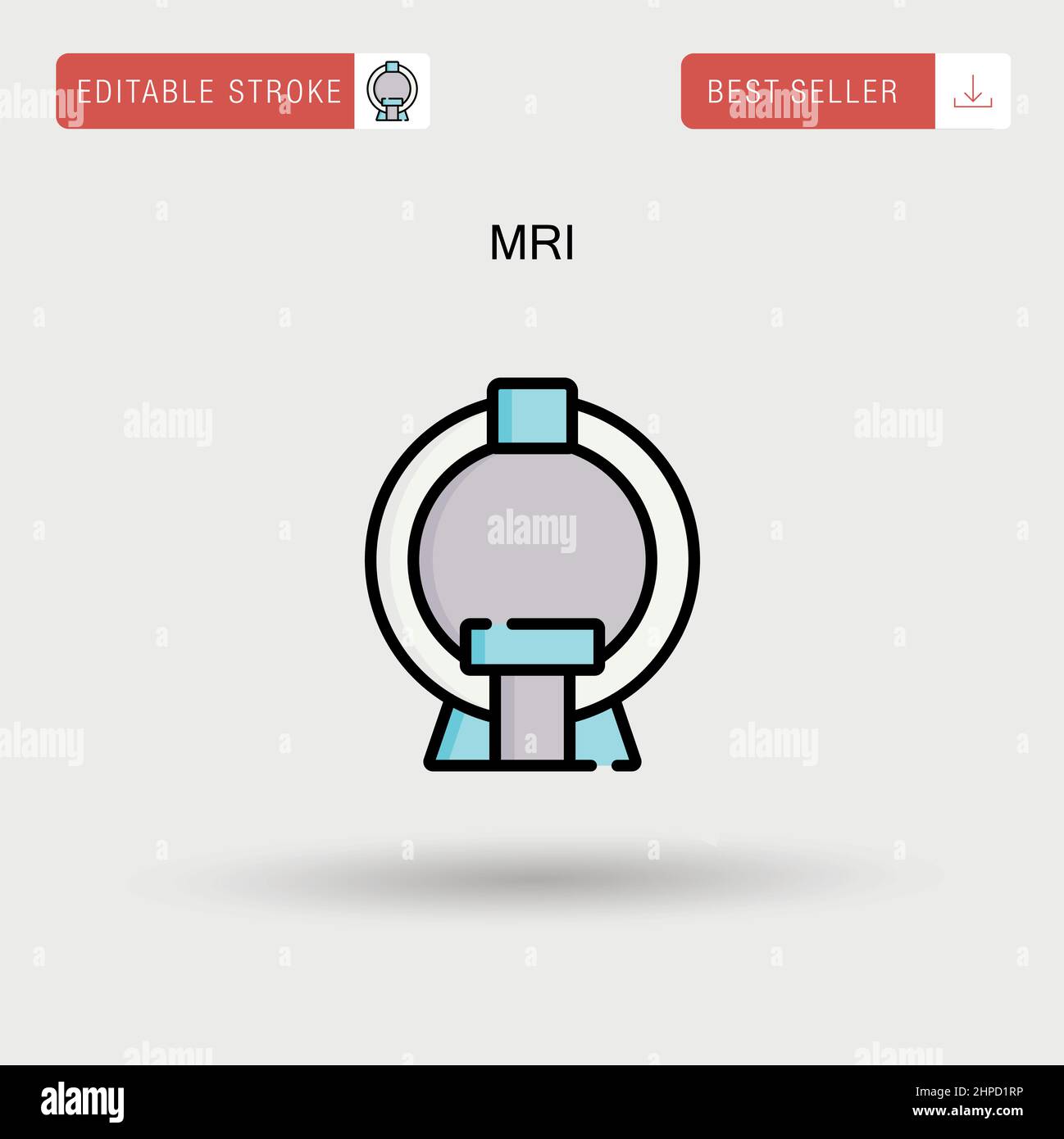 Mri Simple vector icon Stock Vector Image & Art - Alamy