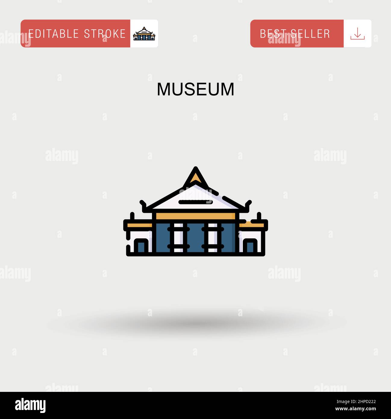 Museum Simple vector icon Stock Vector Image & Art - Alamy