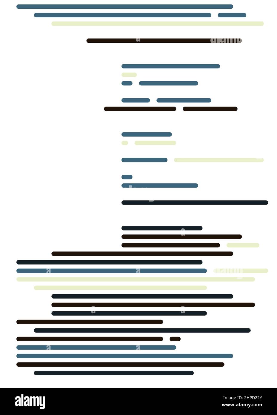 Cartoon coding simulated lines vector illustration Stock Vector Image ...