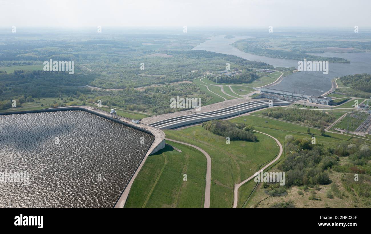 Pumped Storage Hydroelectricity Plant with huge Water Reservoir ...