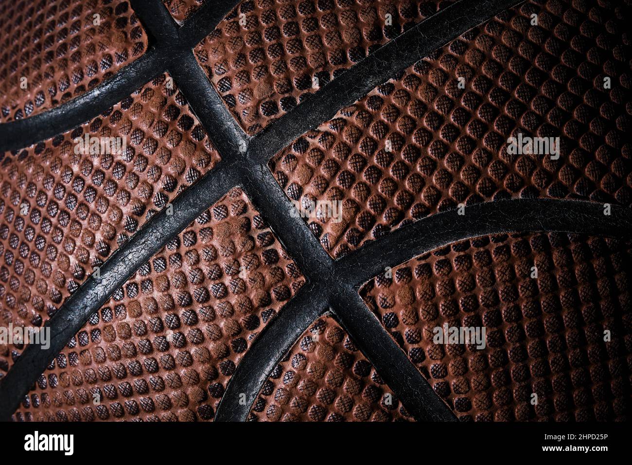 Surface of basketball ball close-up texture Stock Photo - Alamy