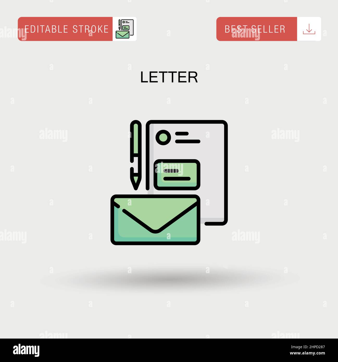 Letter icon text hi-res stock photography and images - Alamy