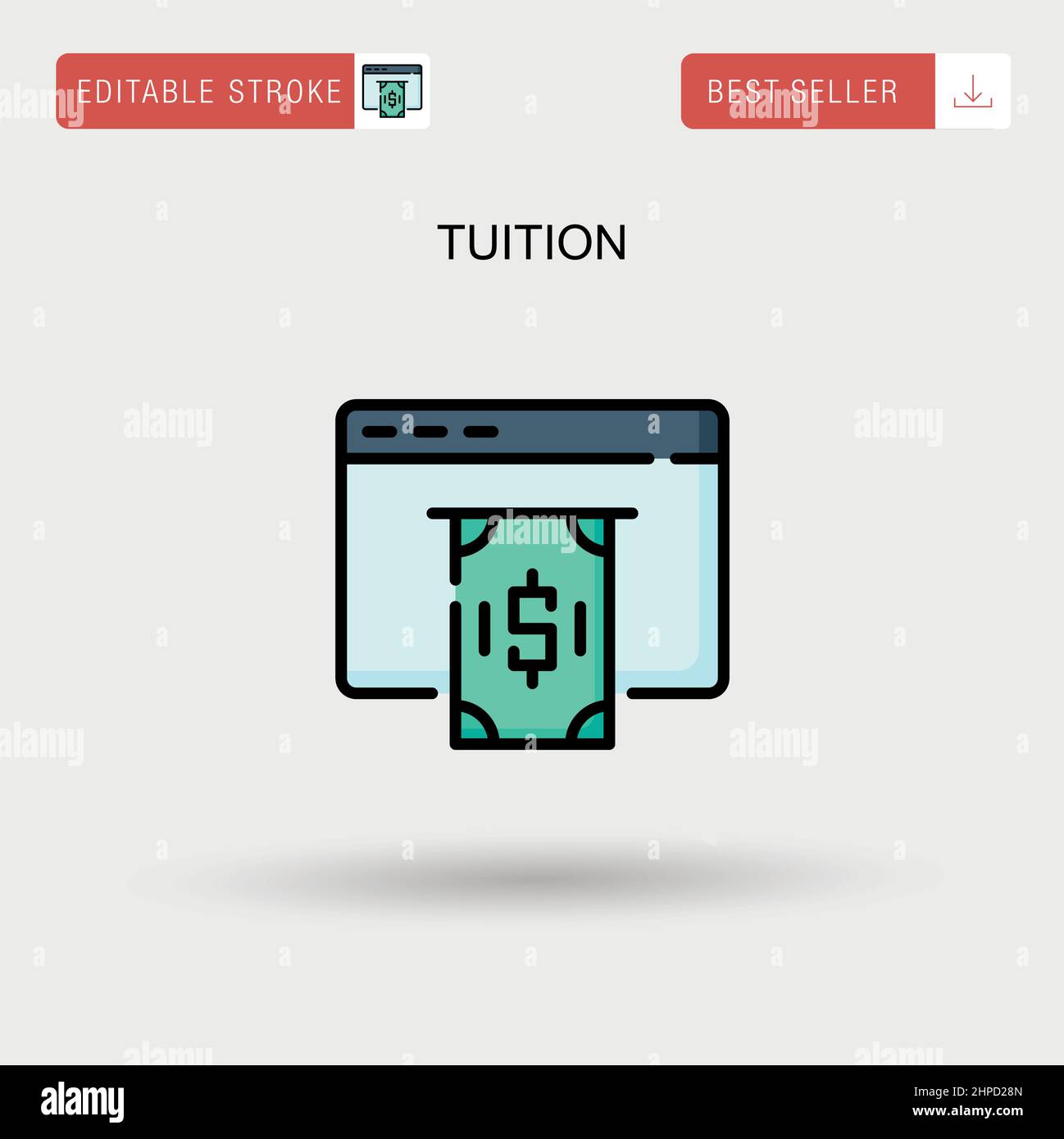 Tuition Simple vector icon Stock Vector Image & Art - Alamy