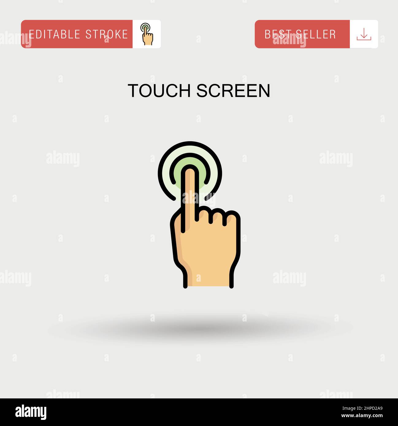Mobile device touch screen finger Stock Vector Images - Alamy