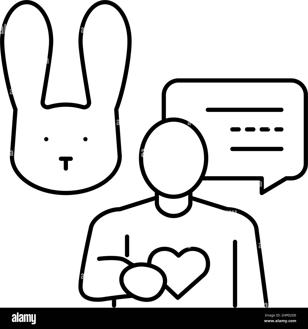 Rabbit cage lab Stock Vector Images - Alamy