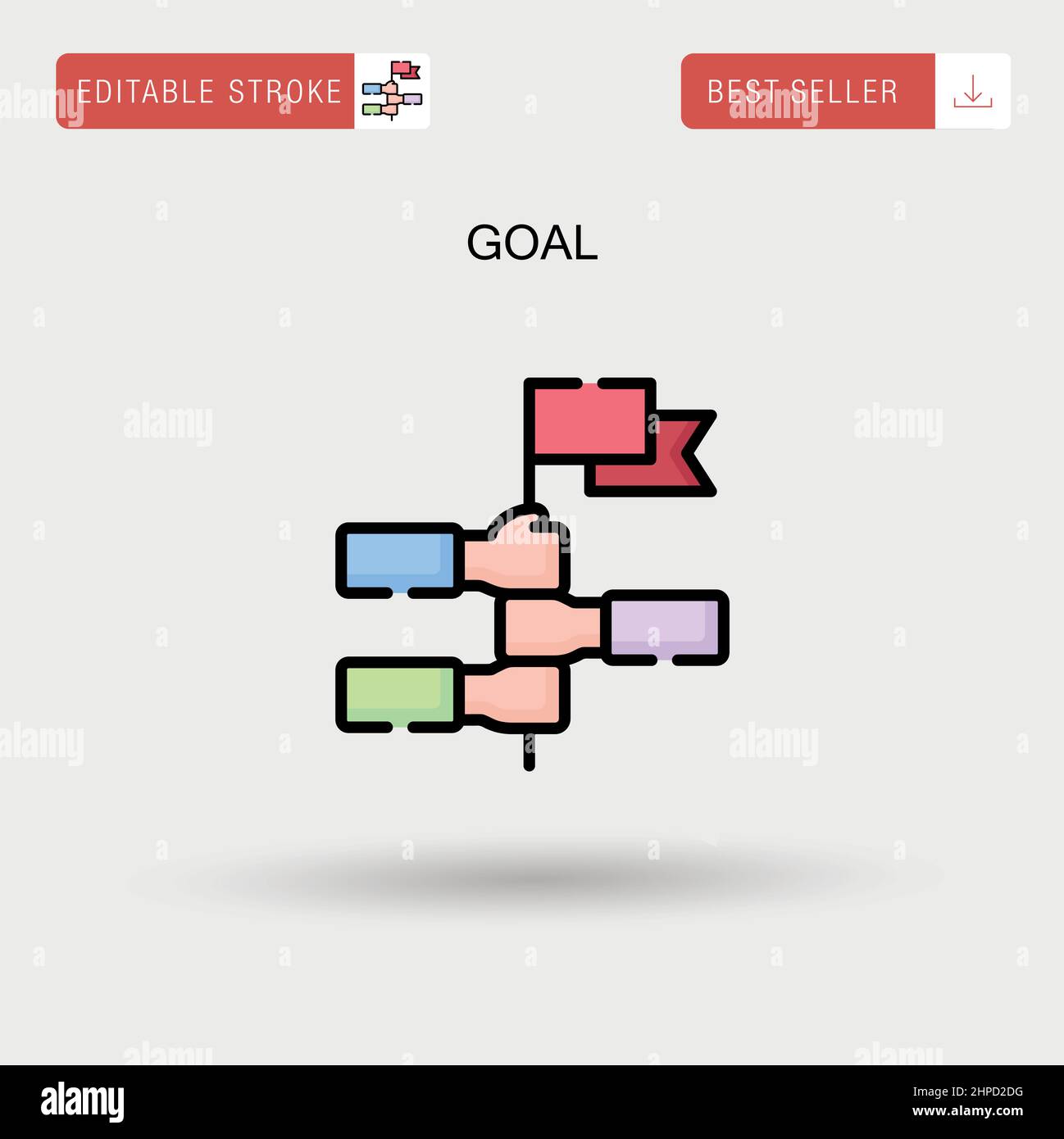 Goal Simple vector icon Stock Vector Image & Art - Alamy