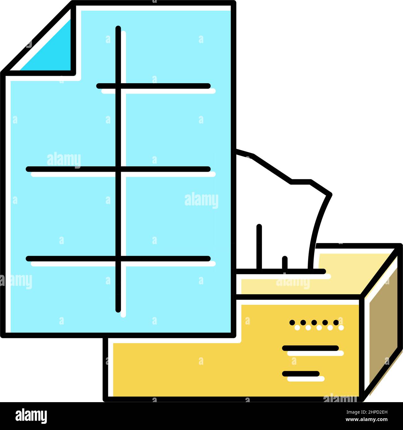 tissue paper color icon vector illustration Stock Vector Image & Art ...