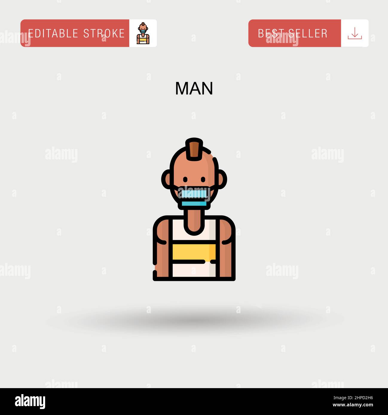 Man Simple vector icon Stock Vector Image & Art - Alamy