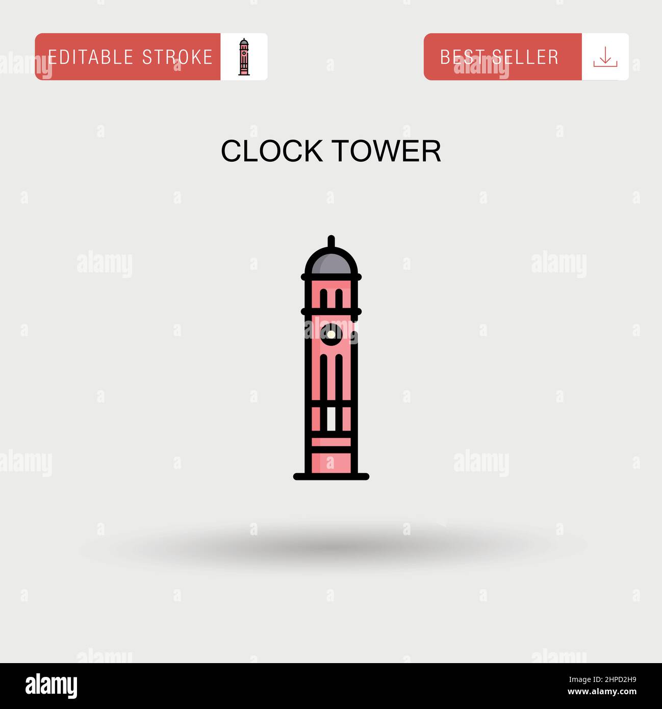 Clock tower Stock Vector Images - Alamy