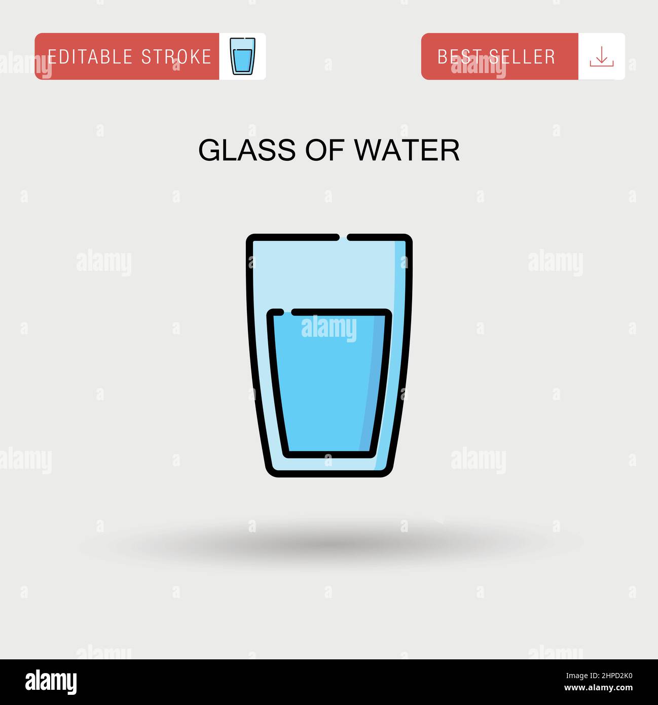 Glass water jug isolated Stock Vector Images - Alamy