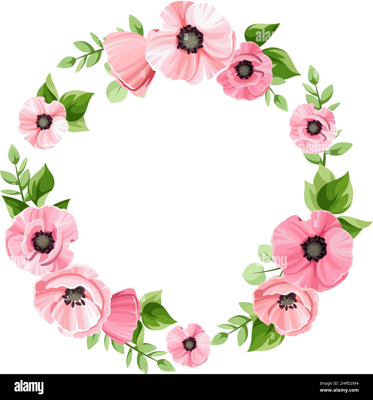 Pink poppy Stock Vector Images - Alamy
