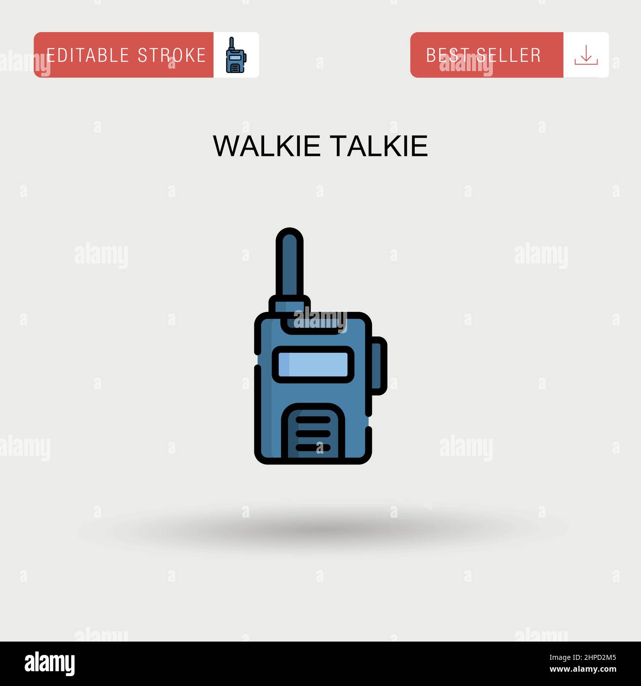 Walkie talkie Simple vector icon Stock Vector Image & Art - Alamy