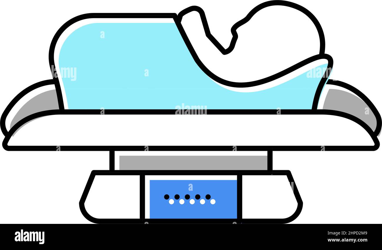 baby weight scale tool color icon vector illustration Stock Vector ...
