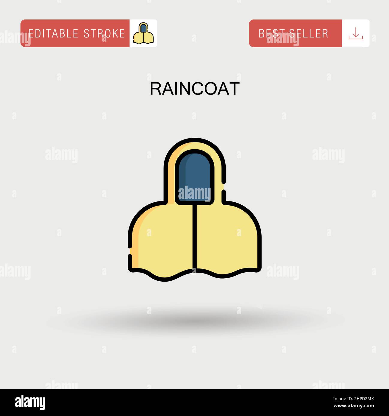 Raincoat Simple vector icon Stock Vector Image & Art - Alamy