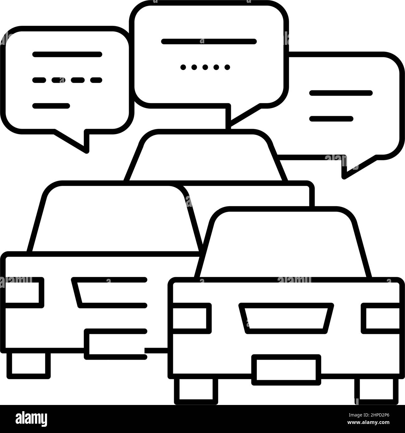 Drivers communication in traffic jam hi-res stock photography and ...