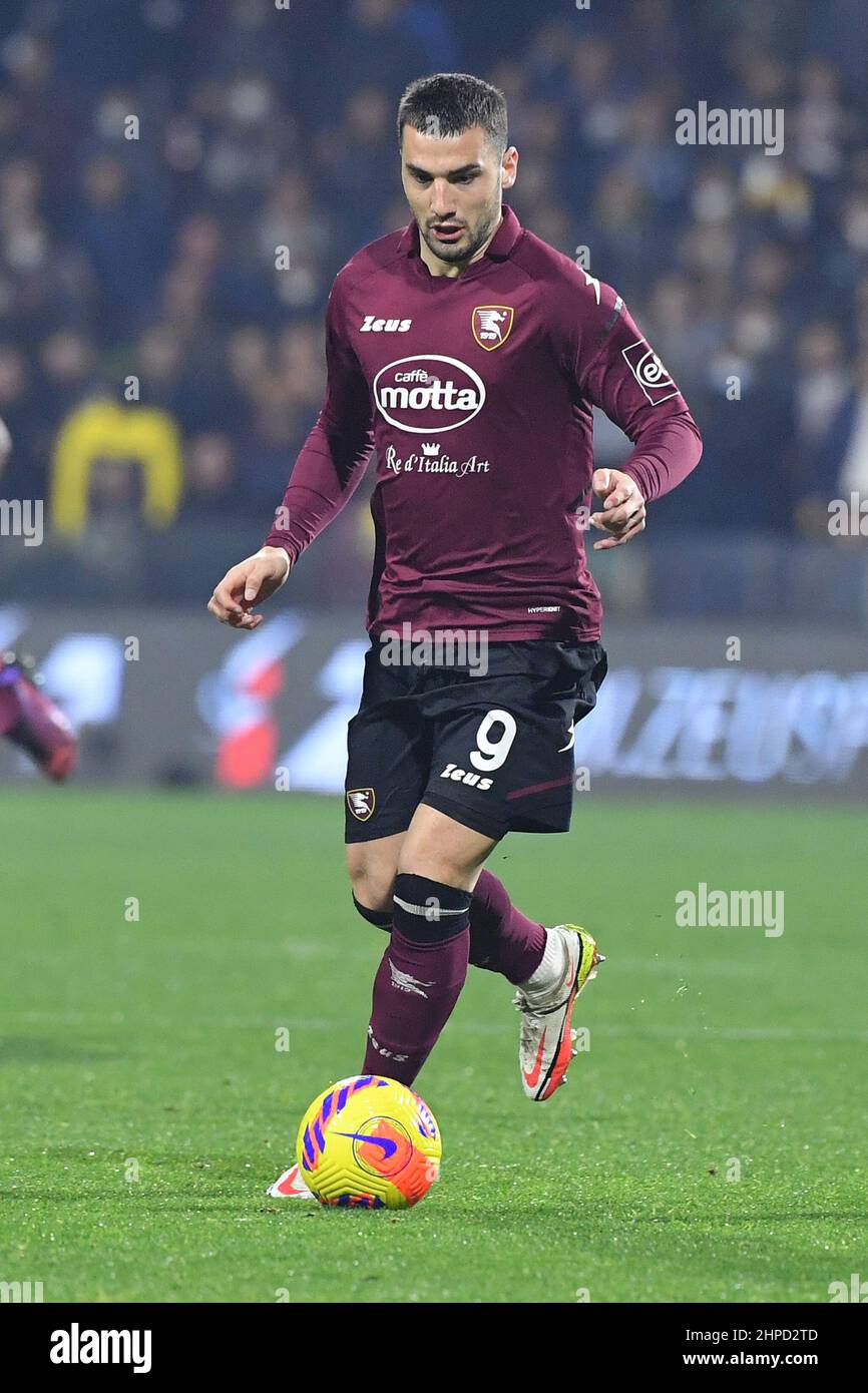 Arechi stadium, Salerno, Italy, February 19, 2022, Salernitana's ...