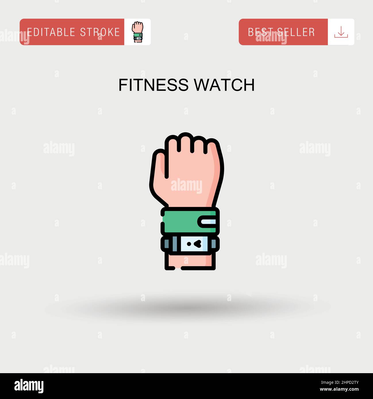 Fitness tracker smart bracelet Stock Vector Images - Alamy