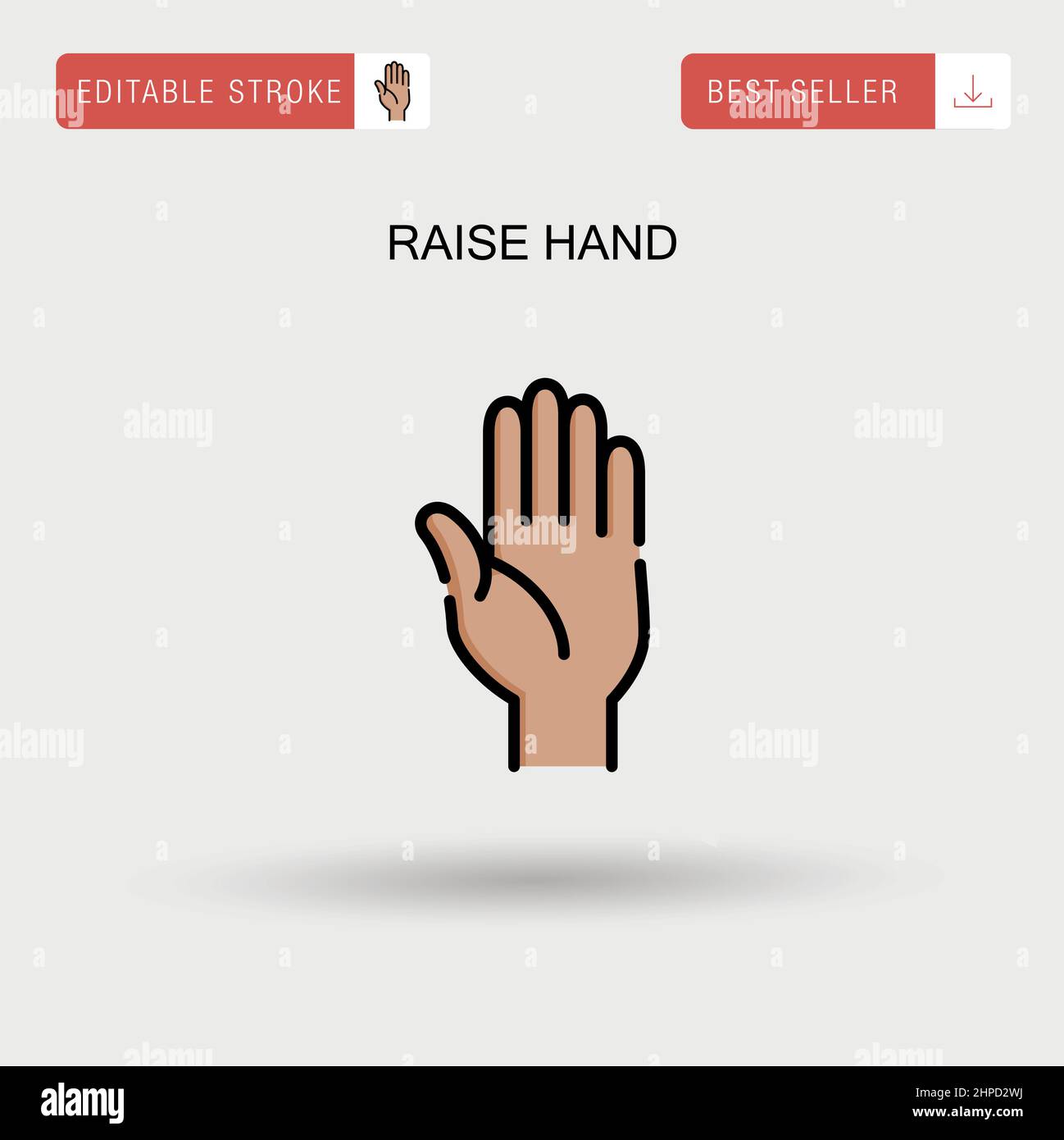 Student raise hand vector hi-res stock photography and images - Alamy