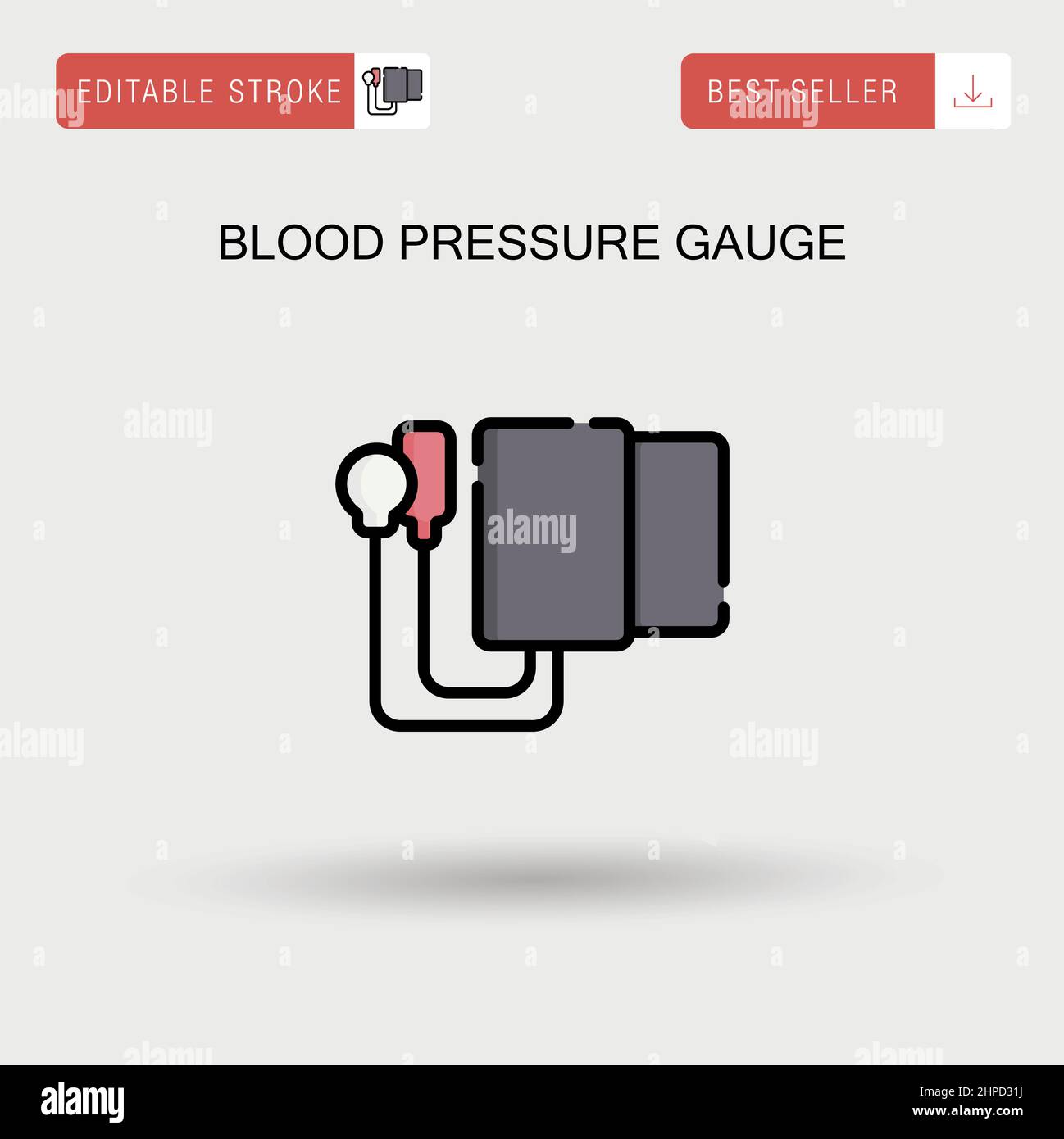 Blood pressure measure meter Stock Vector Images - Alamy